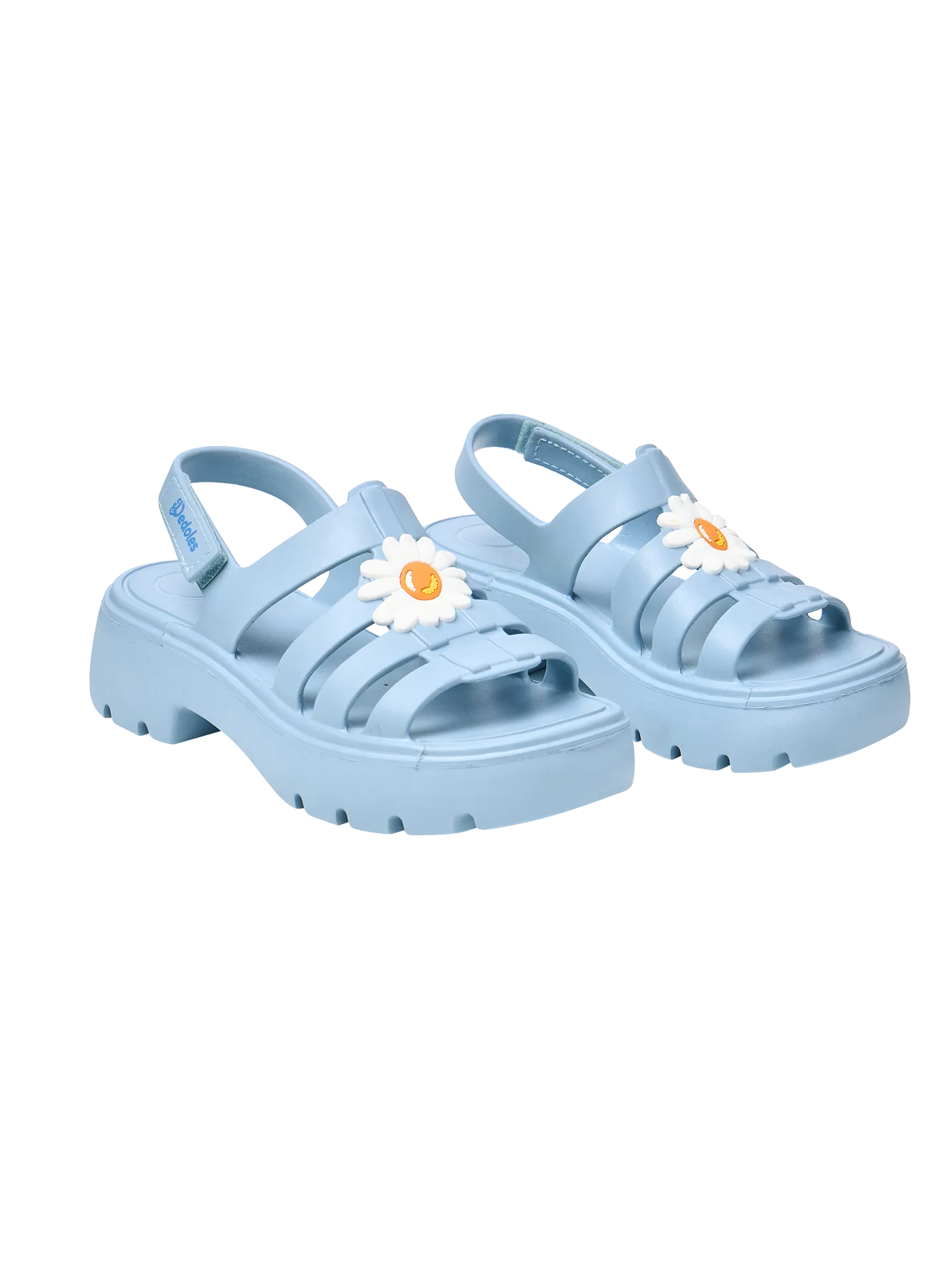 Puderblaue Eva Fisherman Sandalen für Damen – Dedoles